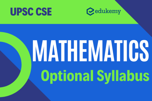 Mathematics Optional Syllabus - UPSC