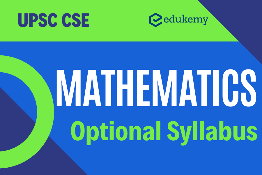 Mathematics Optional Syllabus UPSC
