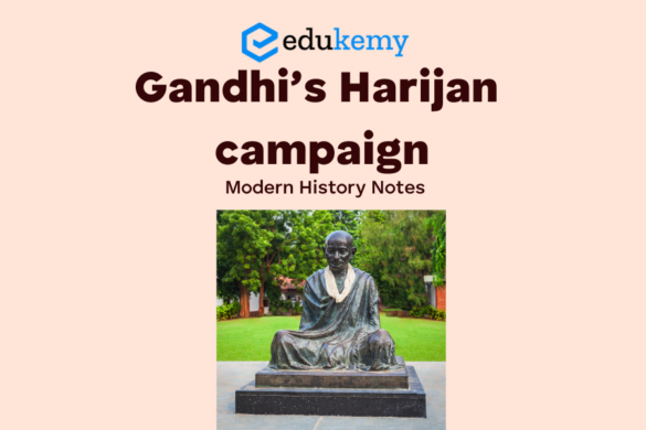 Gandhi’s Harijan Campaign – Modern History Notes - Blog