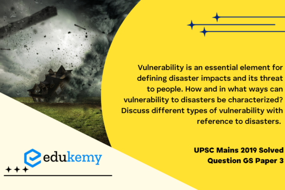Vulnerability is an essential element for defining disaster impacts and ...