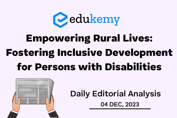 Empowering Rural Lives: Fostering Inclusive Development for Persons ...