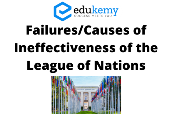 Failures/Causes of Ineffectiveness of the League of Nations